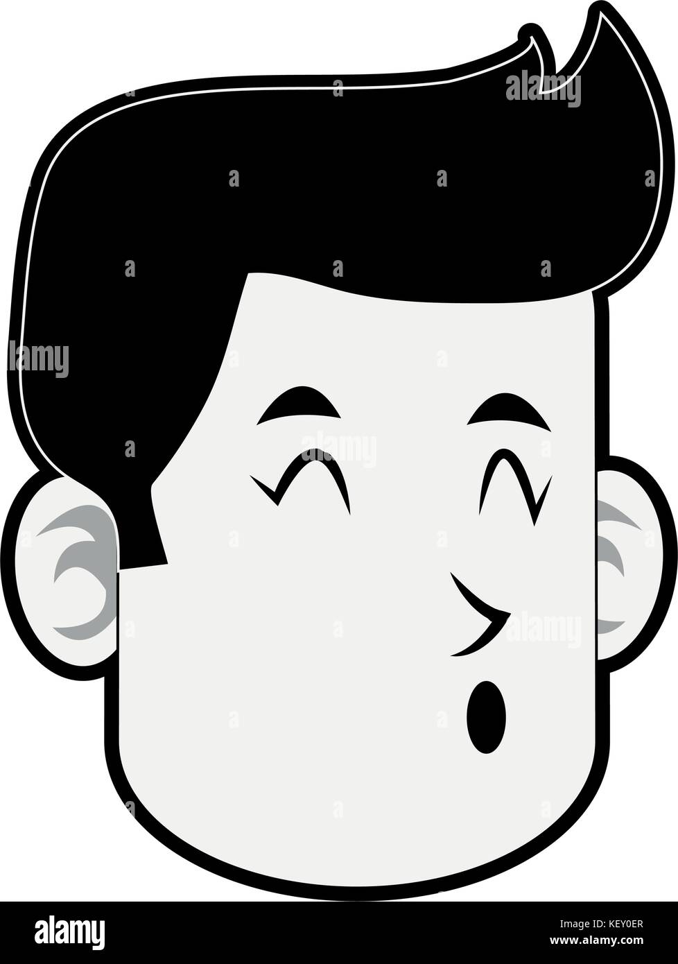 Happy man face Stock Vector Image & Art - Alamy