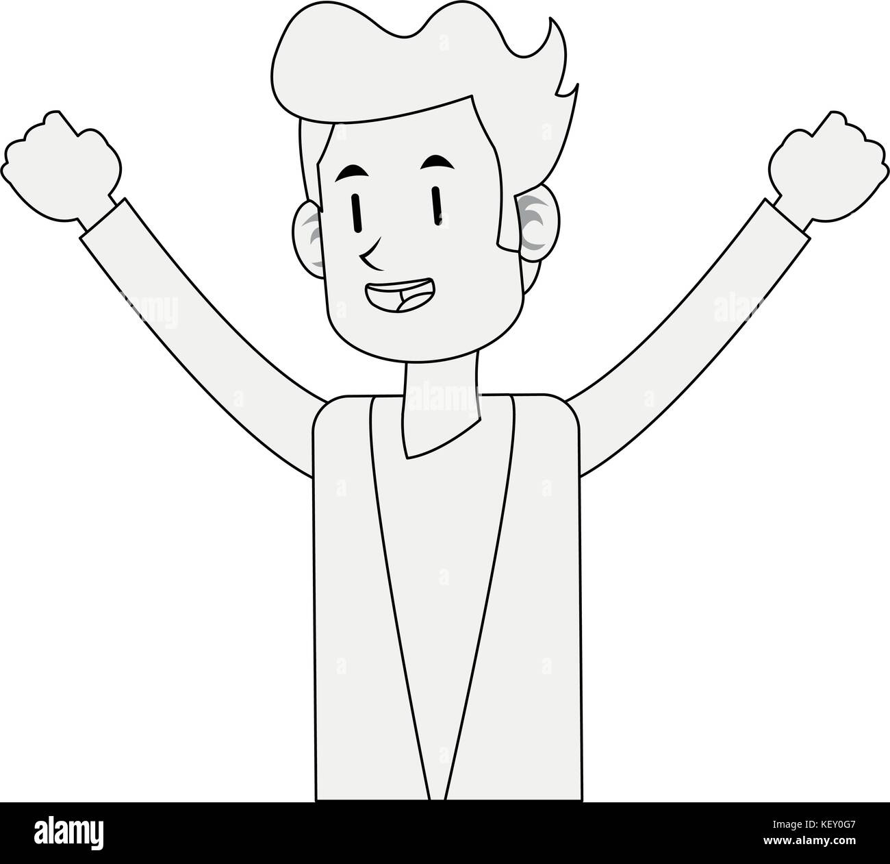 Happy man face Stock Vector Image & Art - Alamy
