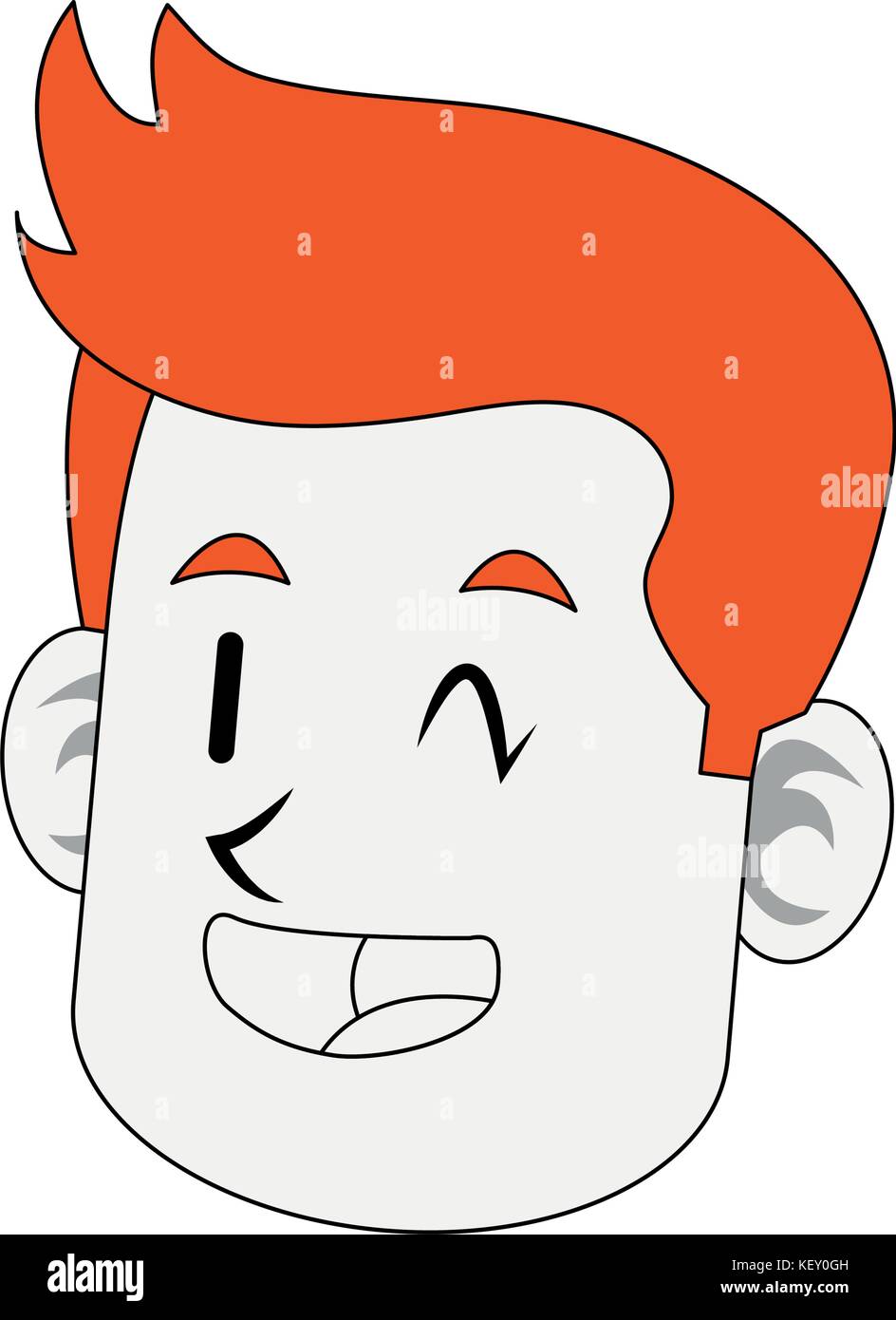 Happy man face Stock Vector Image & Art - Alamy