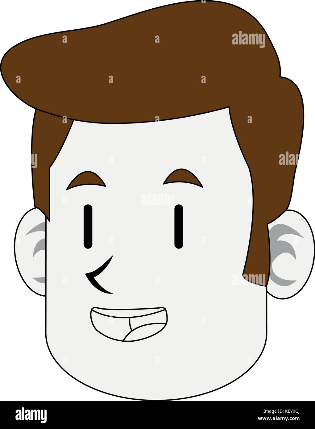 Happy man face Stock Vector Image & Art - Alamy