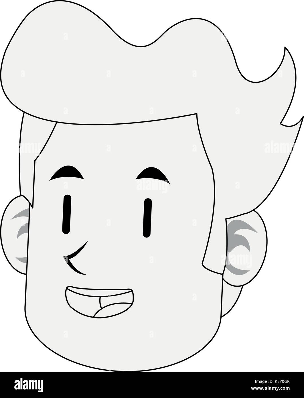 Happy man face Stock Vector Image & Art - Alamy