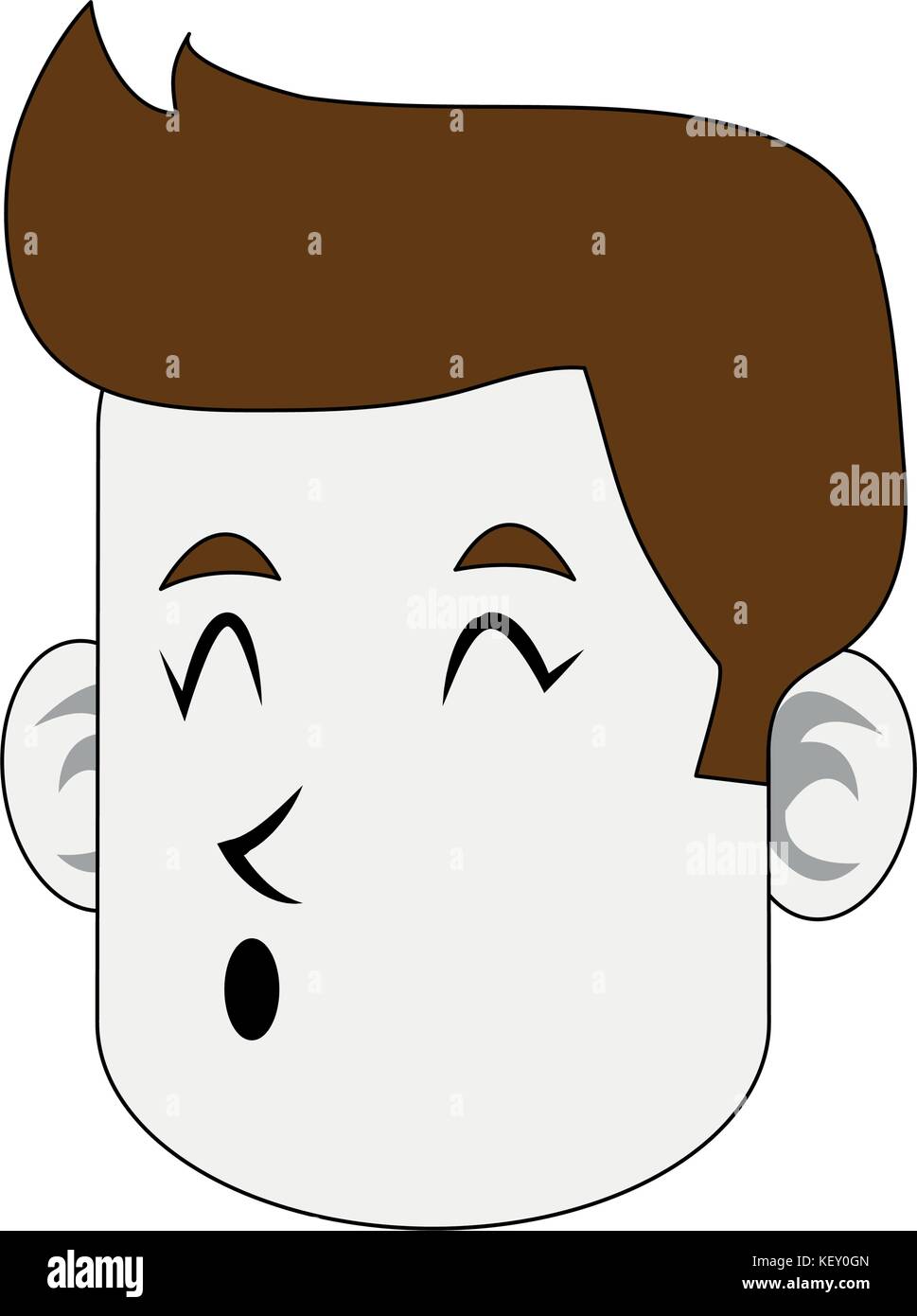 Happy man face Stock Vector Image & Art - Alamy