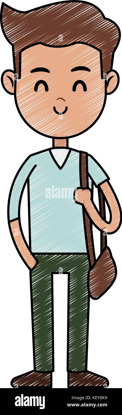 student carrying bag cartoon icon image Stock Vector Image & Art - Alamy