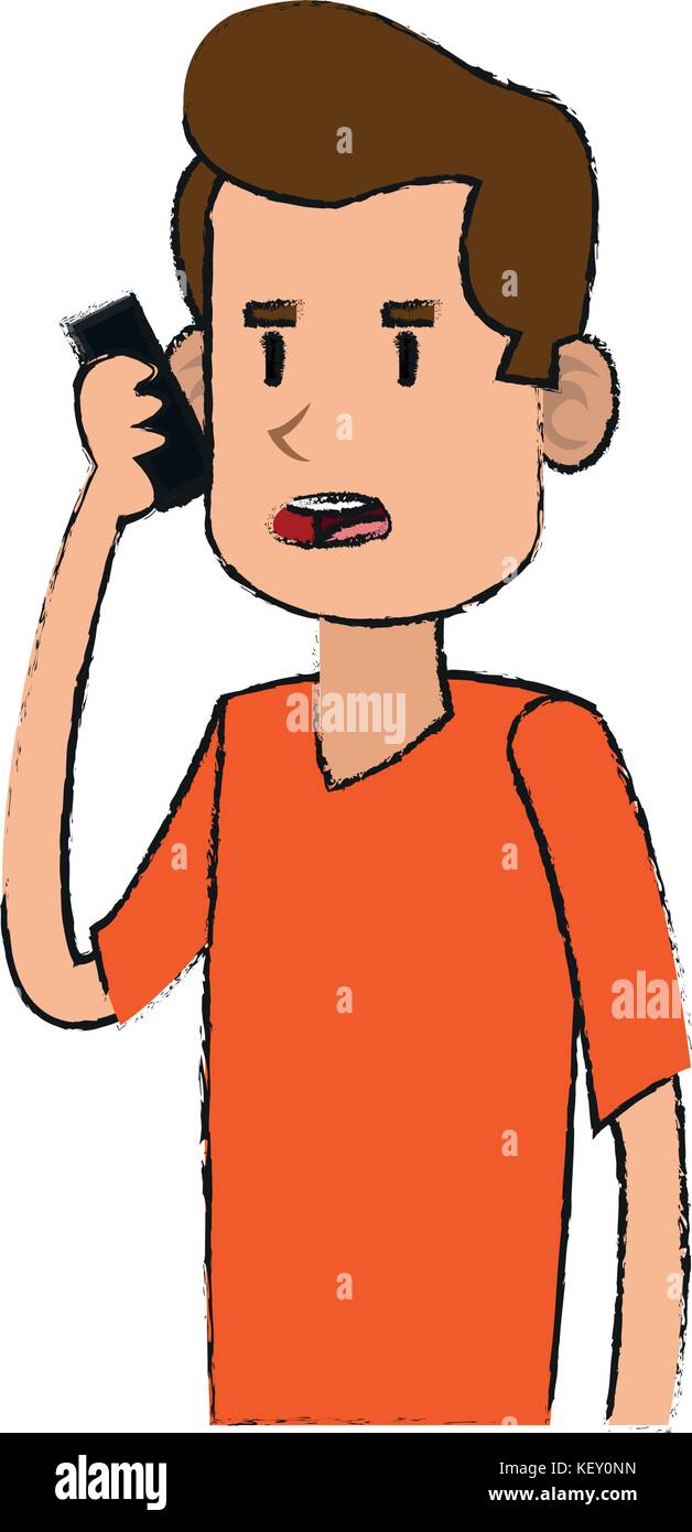 man using cellphone icon image Stock Vector Image & Art - Alamy