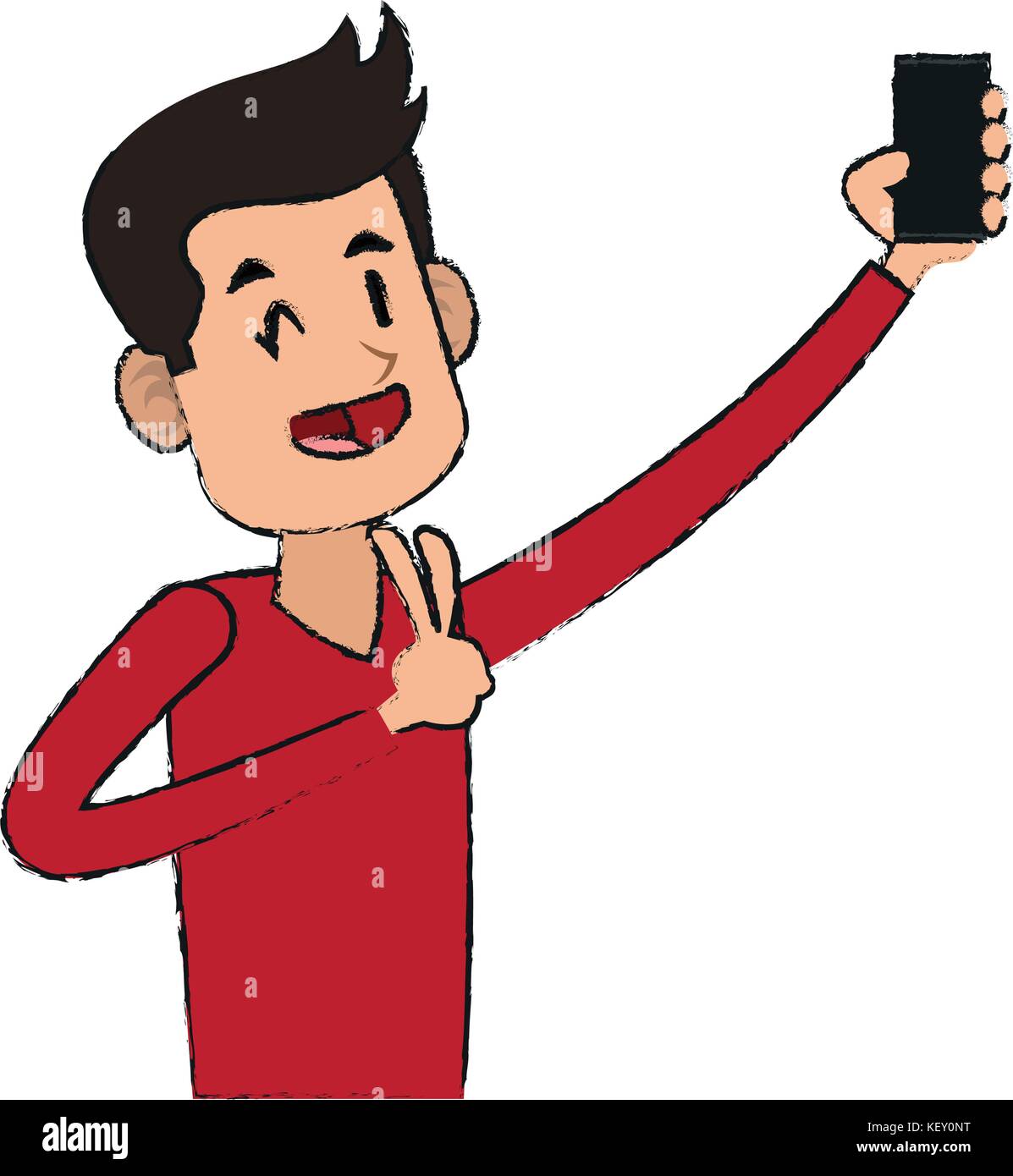 man using cellphone icon image Stock Vector Image & Art - Alamy