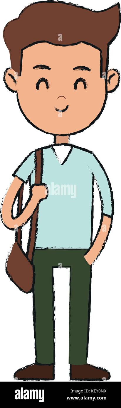 student carrying bag cartoon icon image Stock Vector Image & Art - Alamy