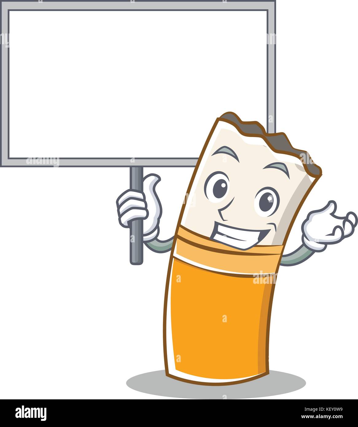 Bring board cigarette character cartoon style Stock Vector Image & Art ...
