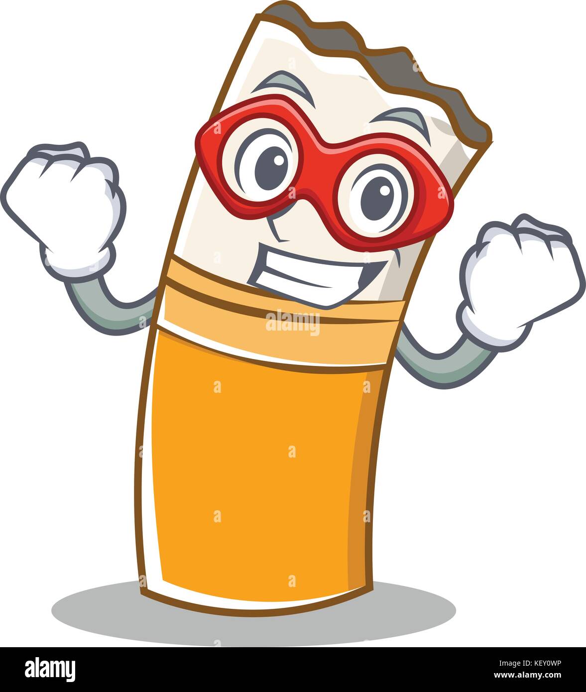 Super hero cigarette character cartoon style Stock Vector Image & Art ...