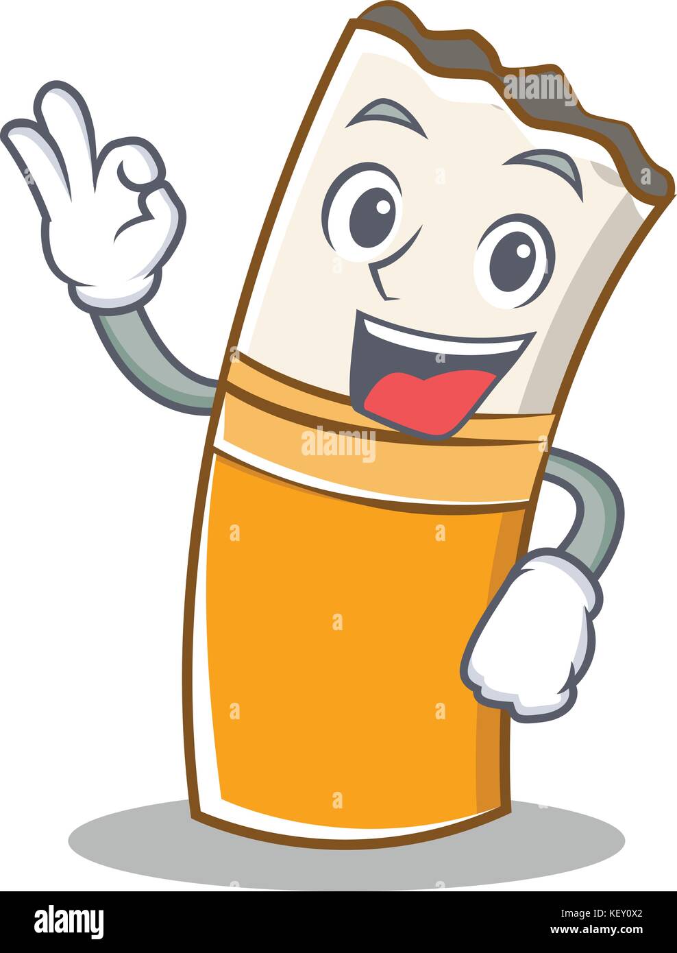 Okay cigarette character cartoon style Stock Vector Image & Art - Alamy