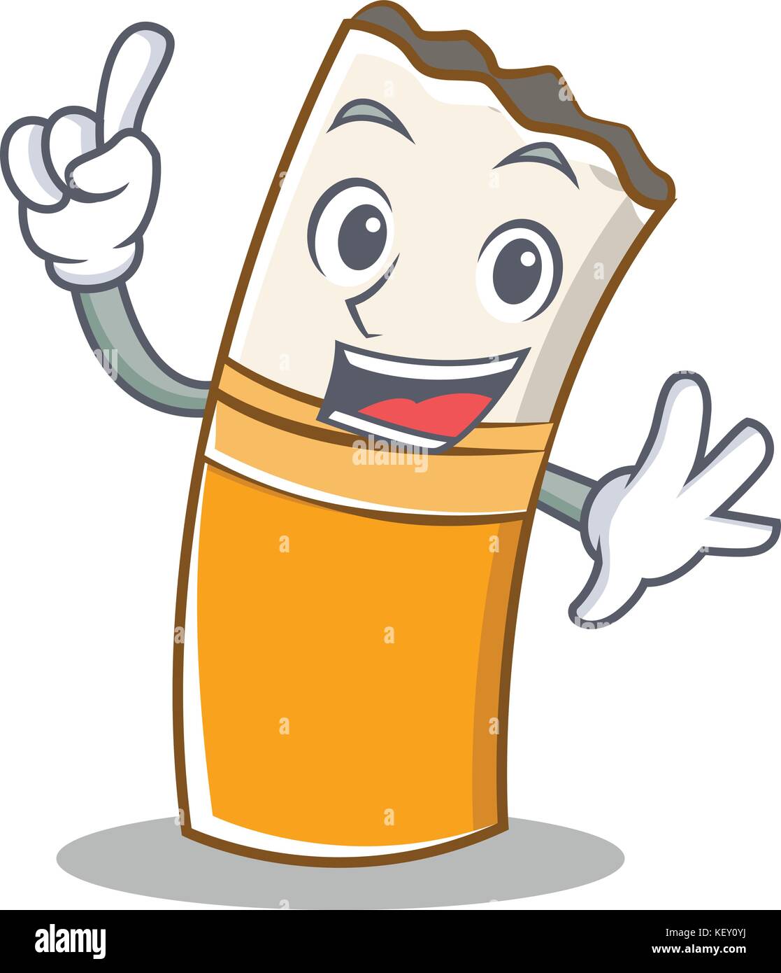 Finger cigarette Stock Vector Images - Alamy