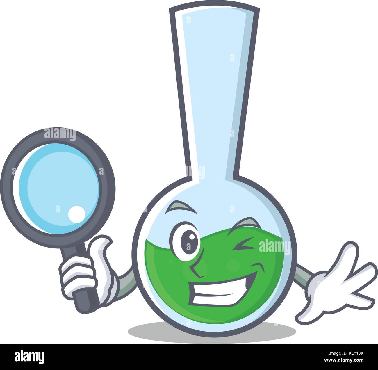 Detective science beaker character hi-res stock photography and images ...