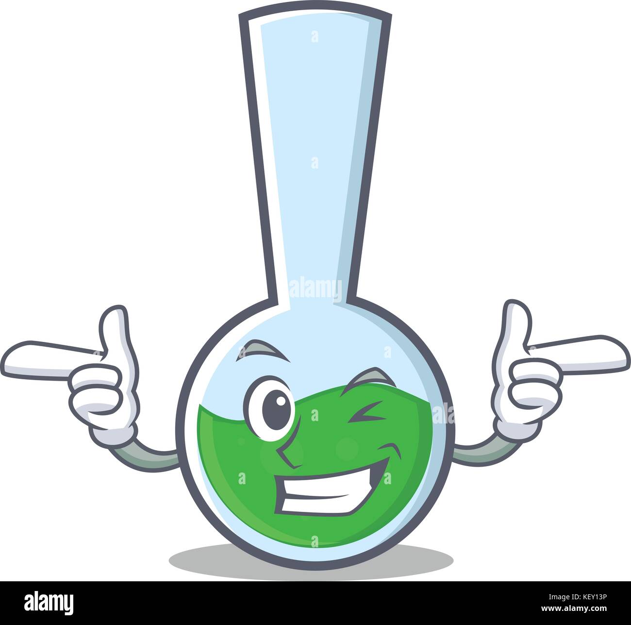 Wink tube laboratory character cartoon Stock Vector Image & Art - Alamy