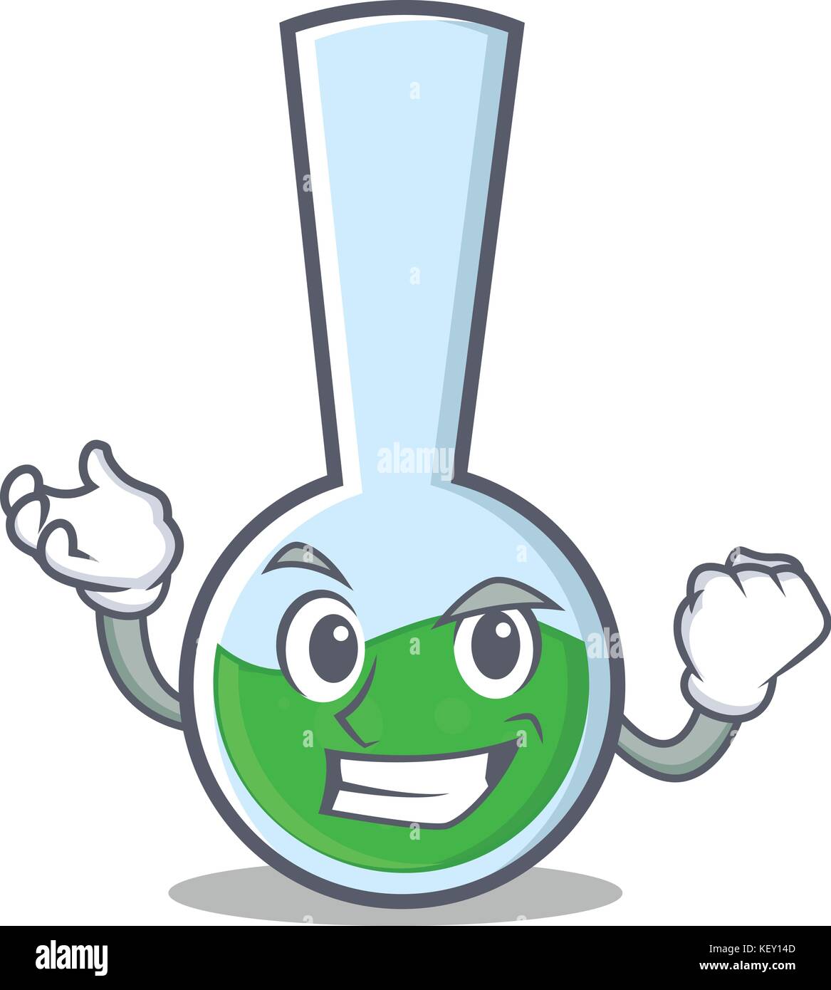 Successful tube laboratory character cartoon Stock Vector Image & Art ...