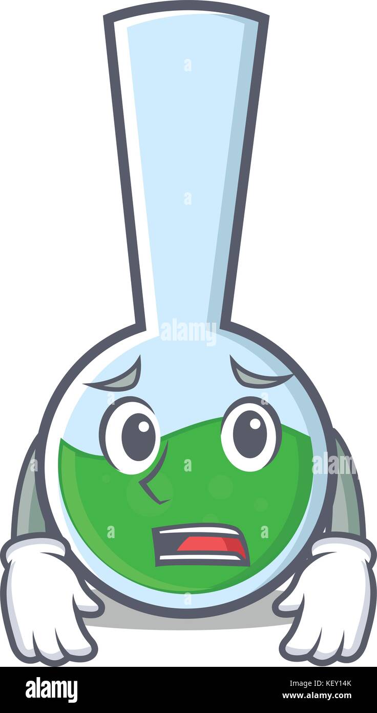 Afraid tube laboratory character cartoon Stock Vector Image & Art - Alamy