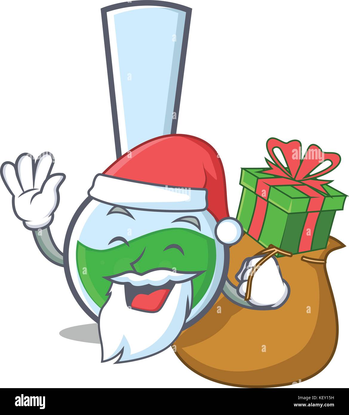 Santa tube laboratory character cartoon Stock Vector Image & Art - Alamy