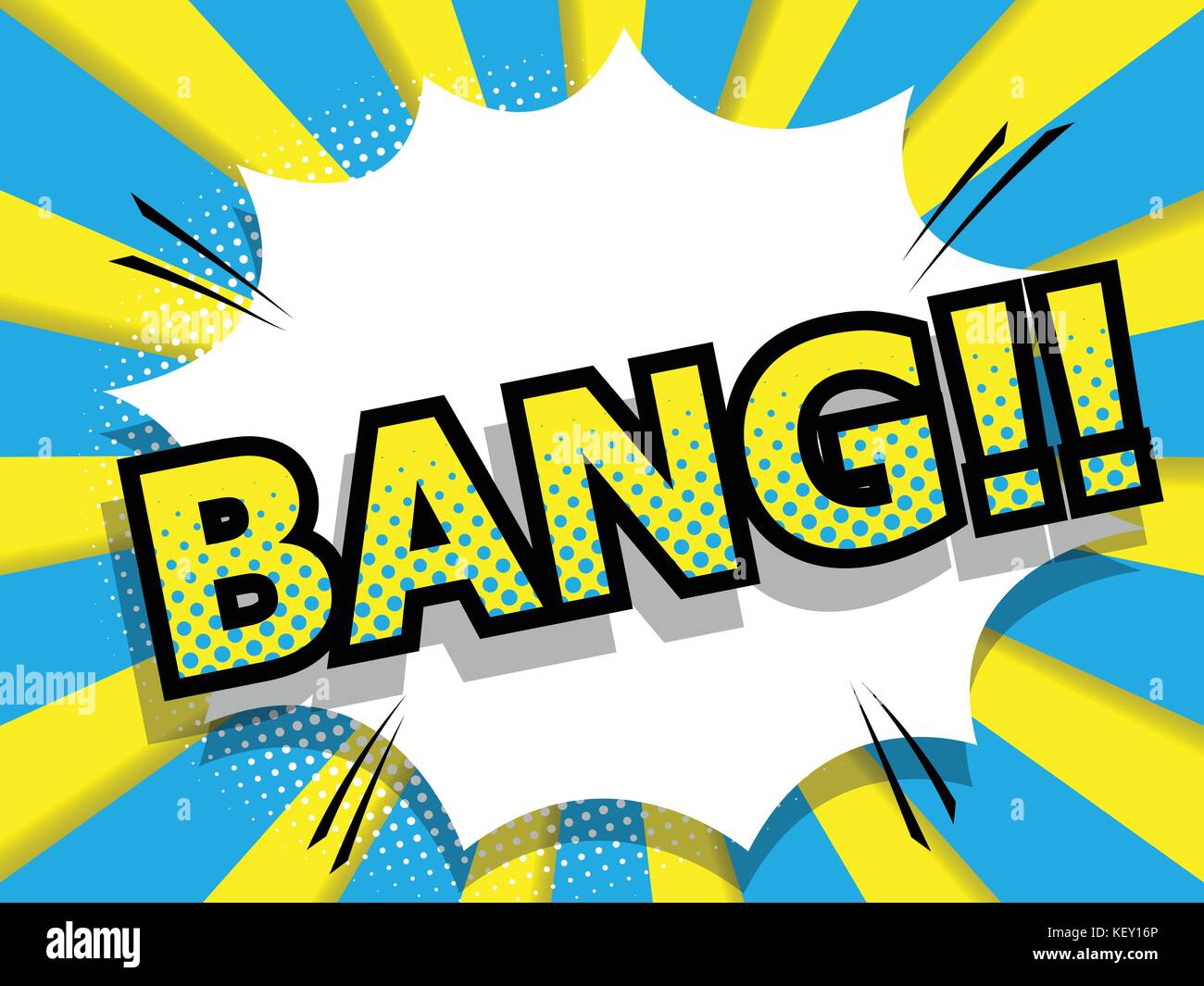 abstract bang comic book. pop art background vector illustration Stock ...