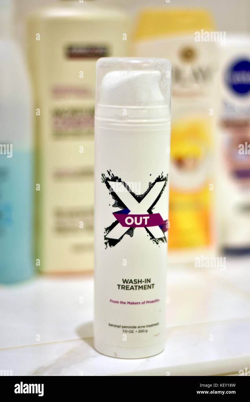X out face wash Stock Photo - Alamy