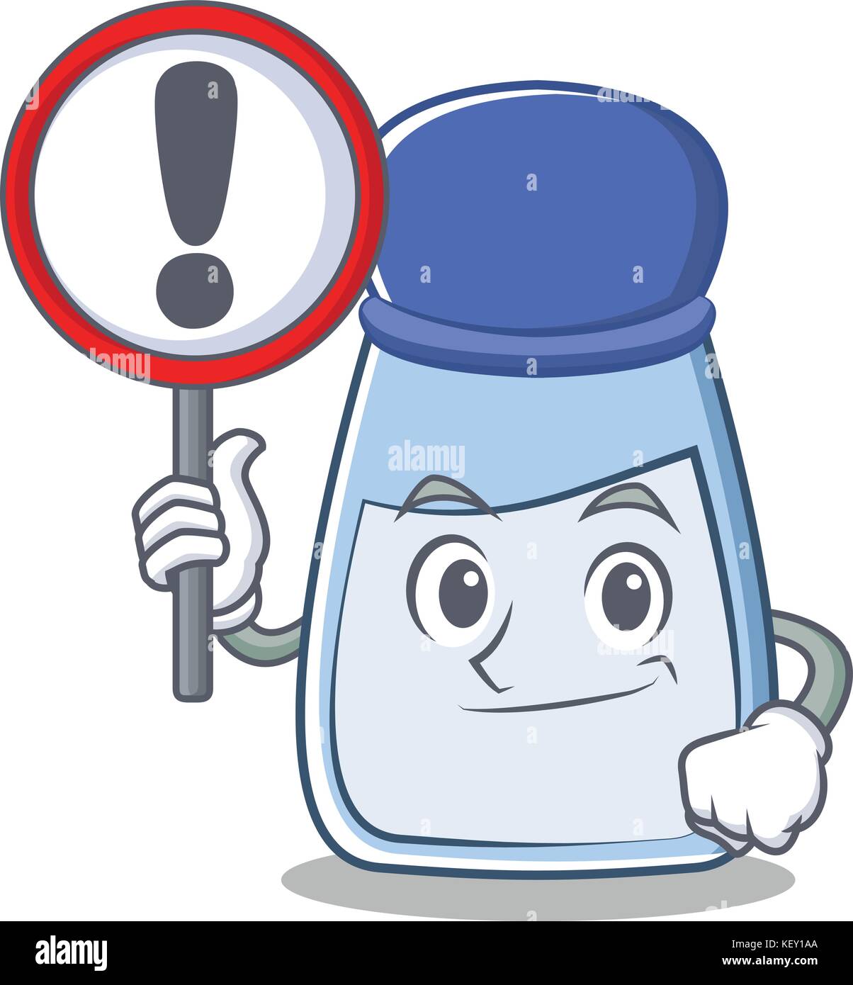 With sign salt character cartoon style Stock Vector Image & Art - Alamy