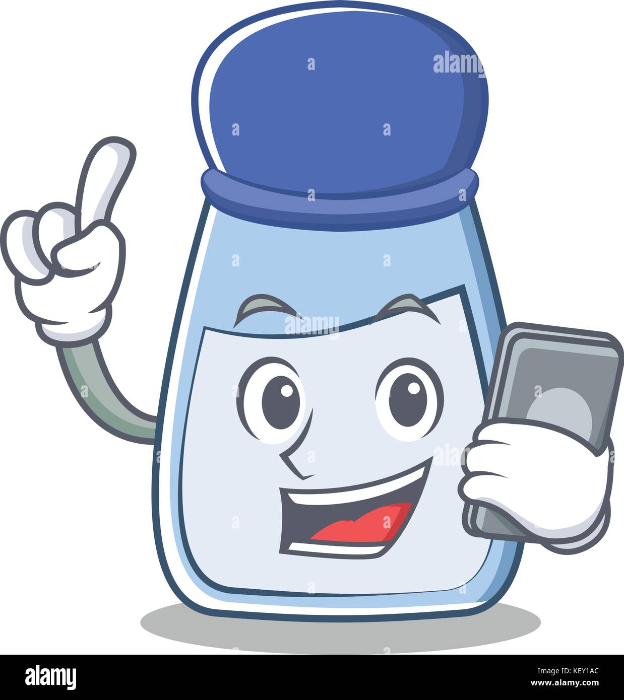 With phone salt character cartoon style Stock Vector Image & Art - Alamy
