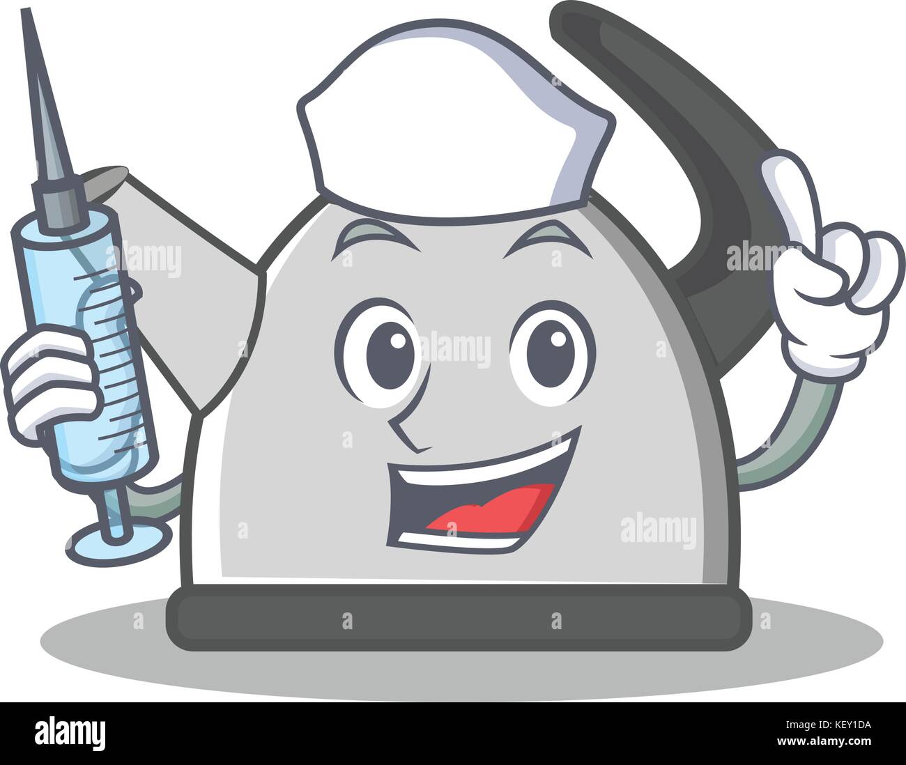 Nurse kettle character cartoon style Stock Vector Image & Art - Alamy