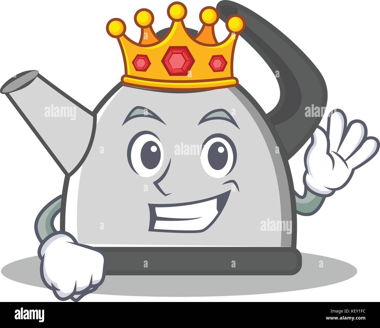 King kettle character cartoon style Stock Vector Image & Art - Alamy