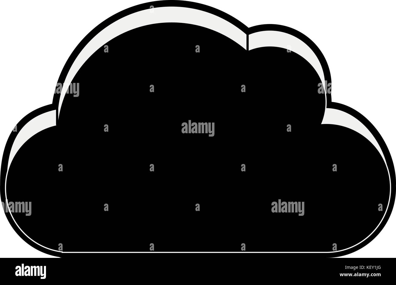 Cloud weather symbol Stock Vector Image & Art - Alamy