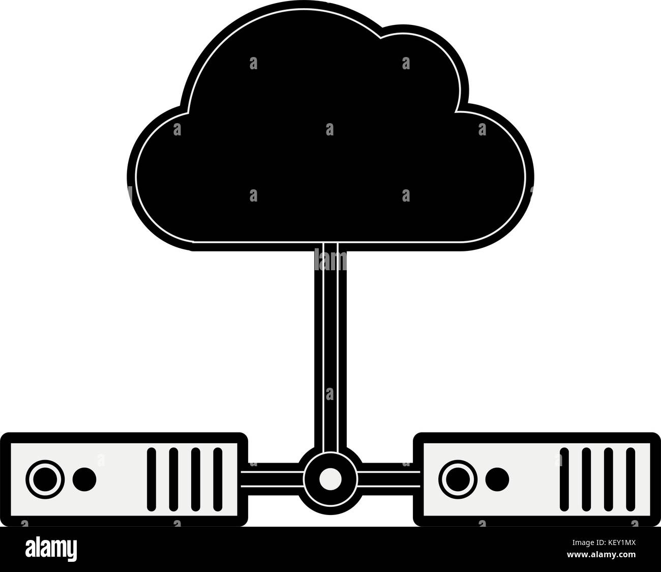 servers linked web hosting icon image Stock Vector Image & Art - Alamy
