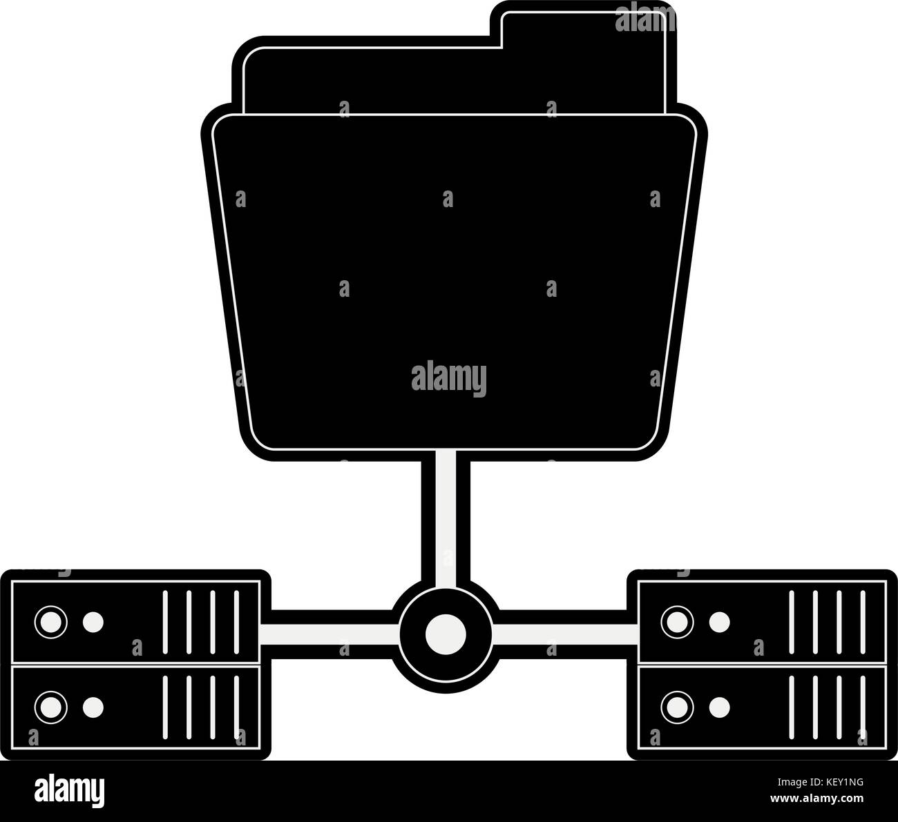 file folder linked icon image Stock Vector Image & Art - Alamy