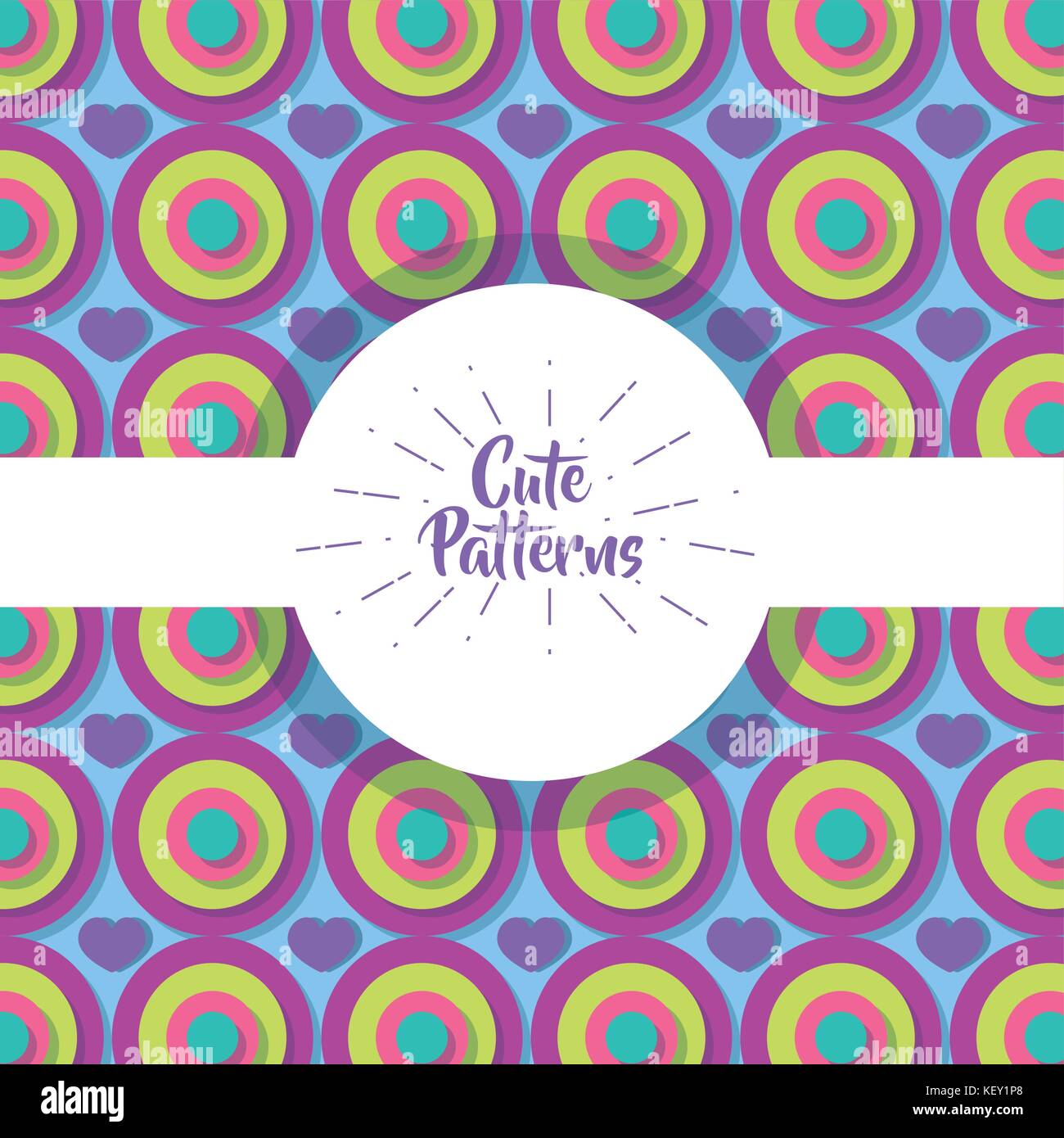 cute patern abstract geometric background design Stock Vector Image ...