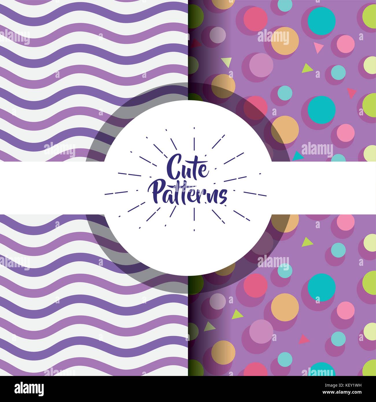 cute patern abstract geometric background design Stock Vector Image ...