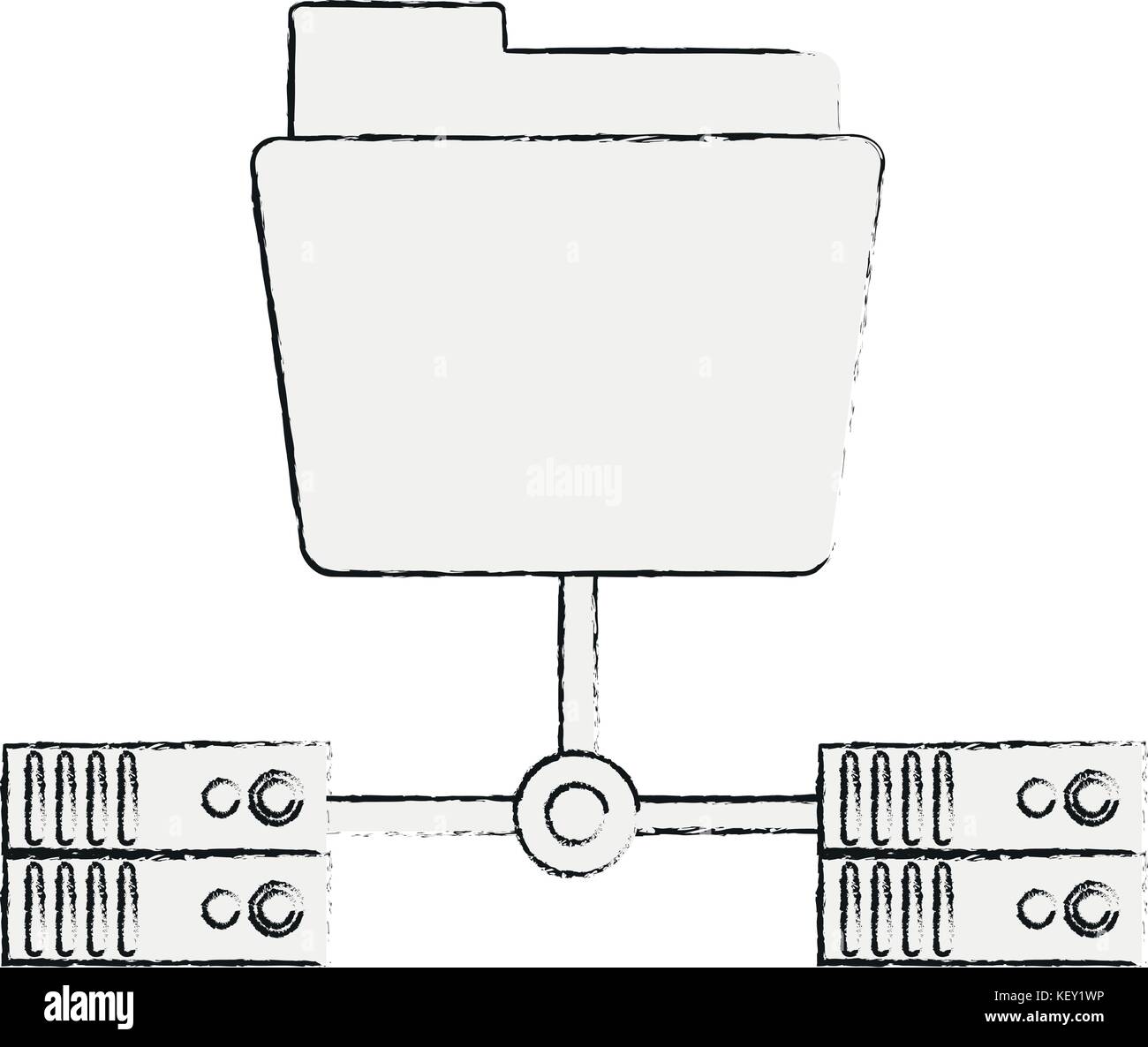 file folder linked icon image Stock Vector Image & Art - Alamy