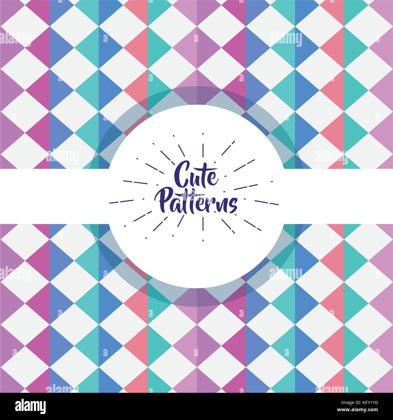 cute patern abstract geometric background design Stock Vector Image ...