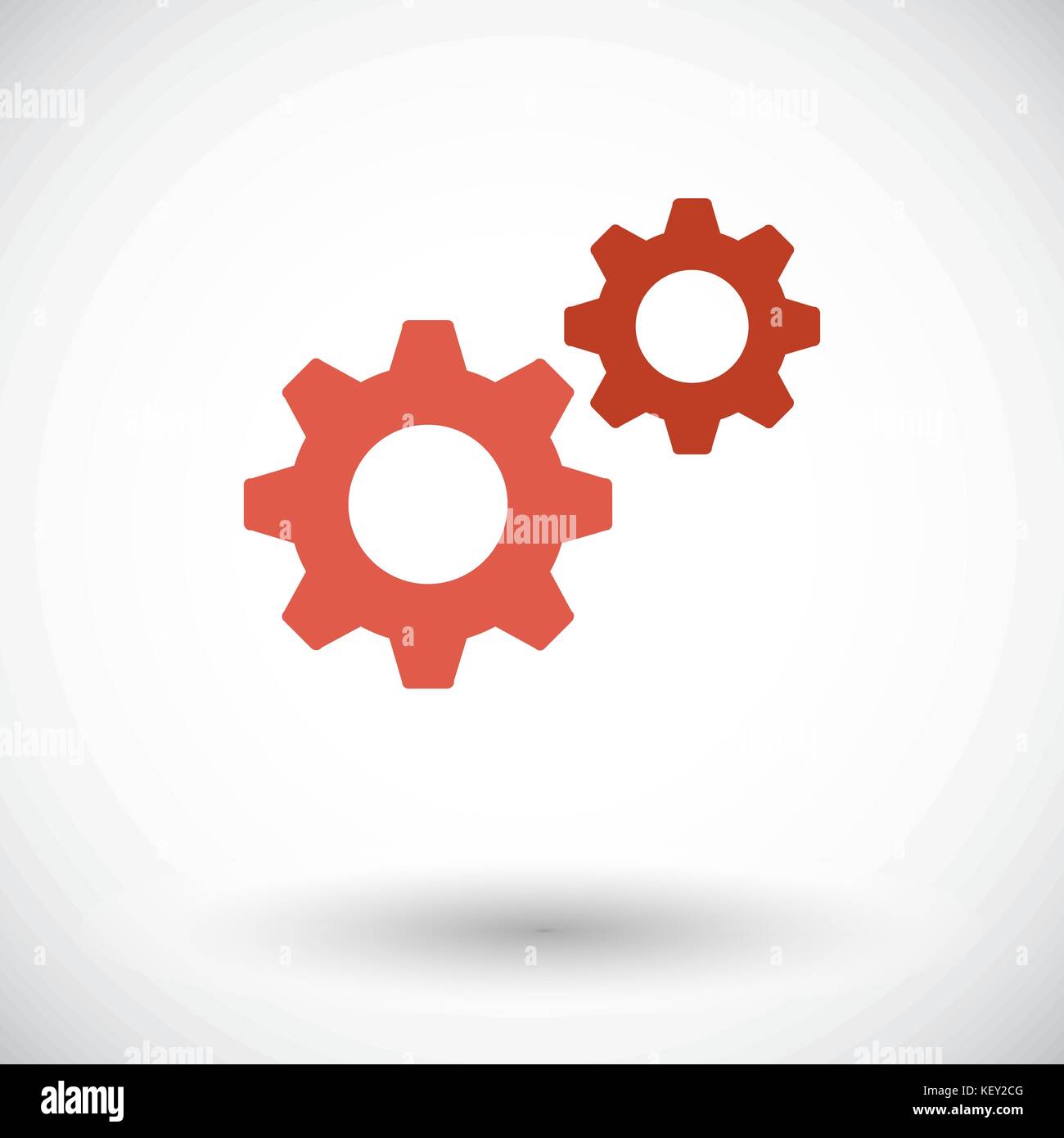 Gear. Flat vector icon for mobile and web applications. Vector ...