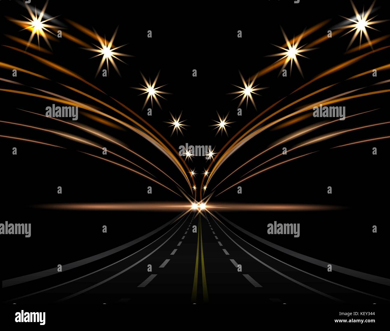 Neon curved light lamp Stock Vector Images - Alamy