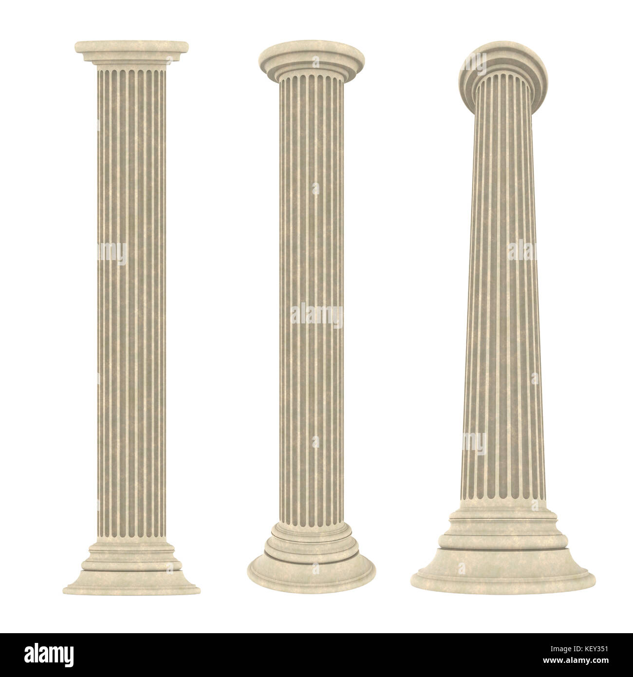 Classic Columns Isolated Stock Photo - Alamy