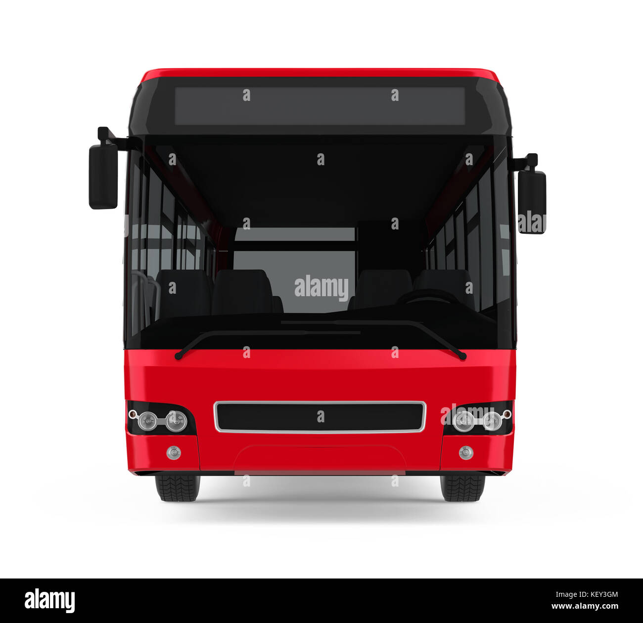 City Bus Isolated Stock Photo - Alamy