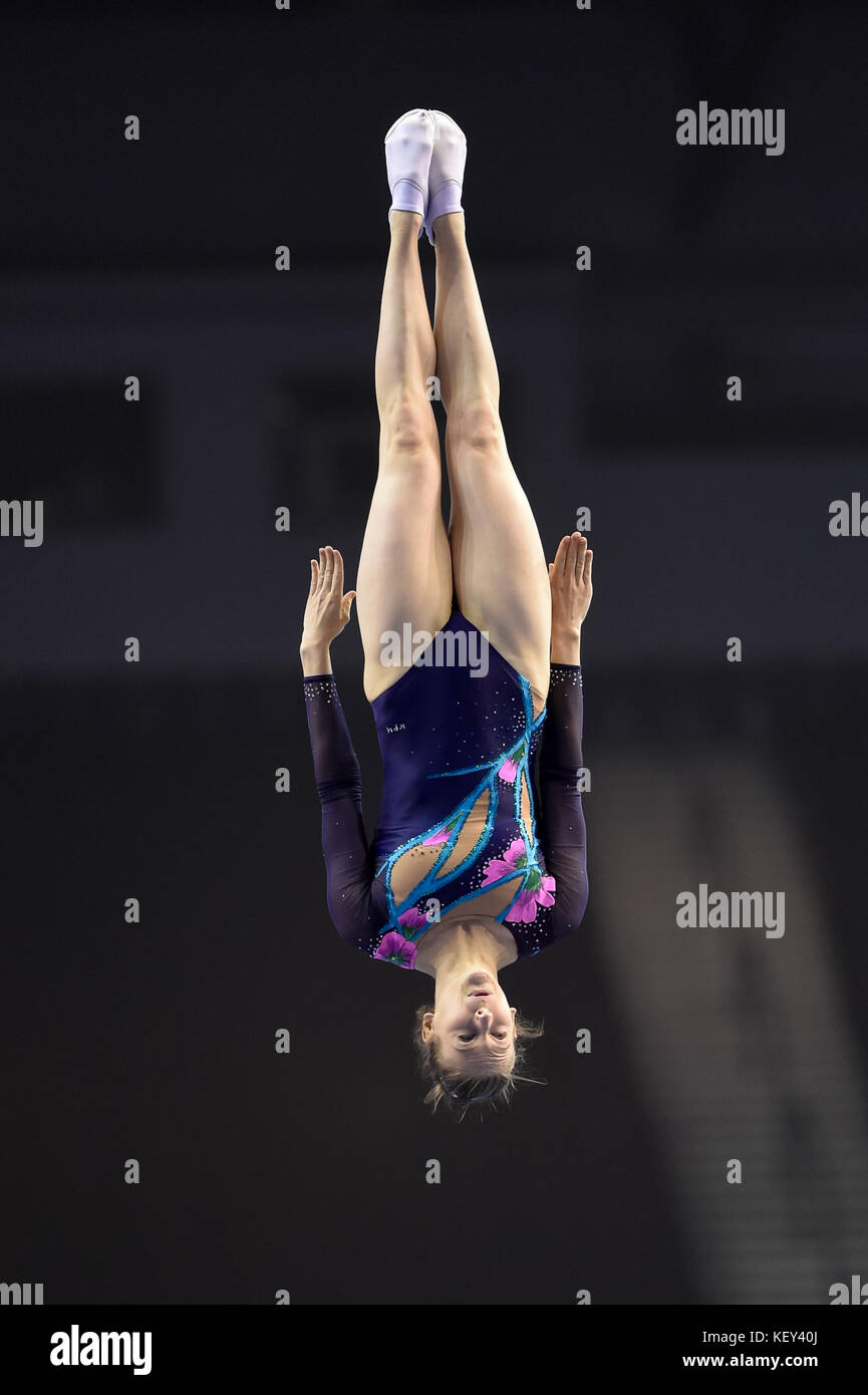 Bryony Page GB Olympic Silver Medalist in action Stock Photo - Alamy