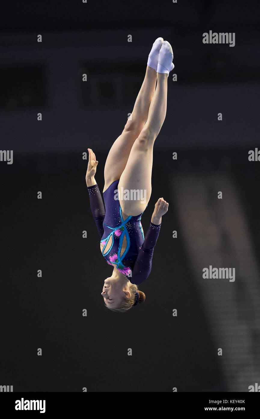 Bryony Page GB Olympic Silver Medalist in action Stock Photo - Alamy