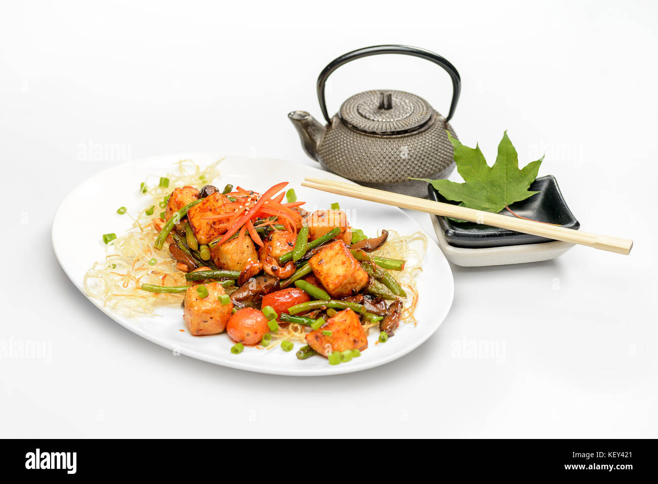 Stir fried tofu green hi-res stock photography and images - Alamy