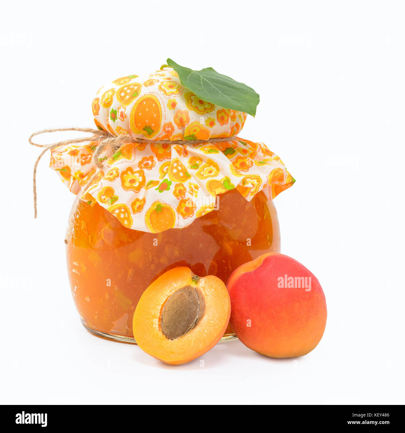 Sweet apricot jam Stock Photo - Alamy