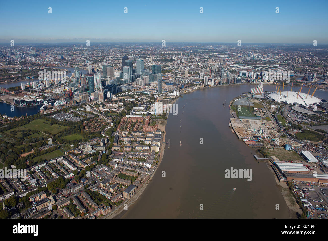Aerial view of london from greenwich hi-res stock photography and ...