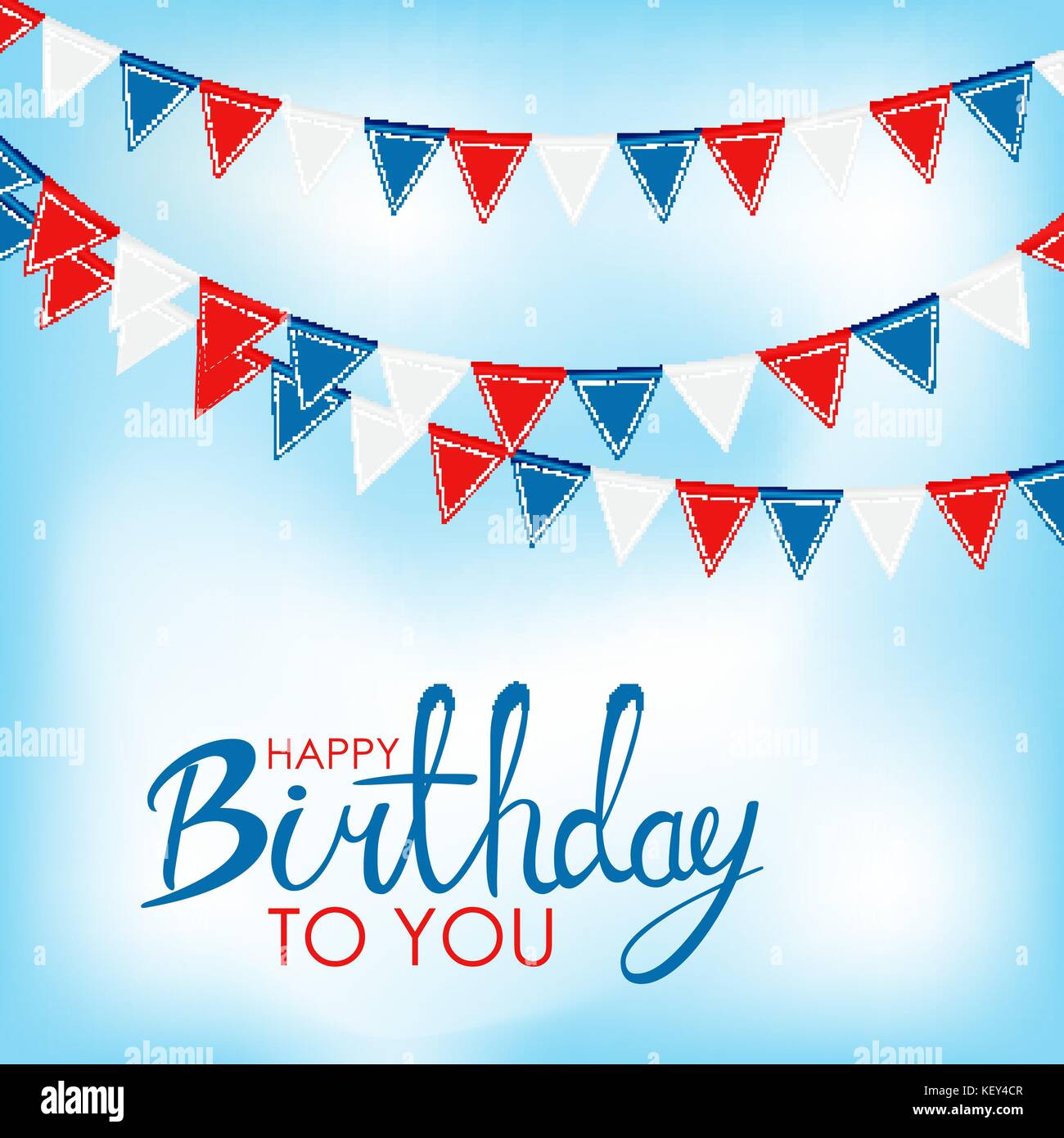 Abstract Happy Birthday Background Card Template Vector Illustration ...