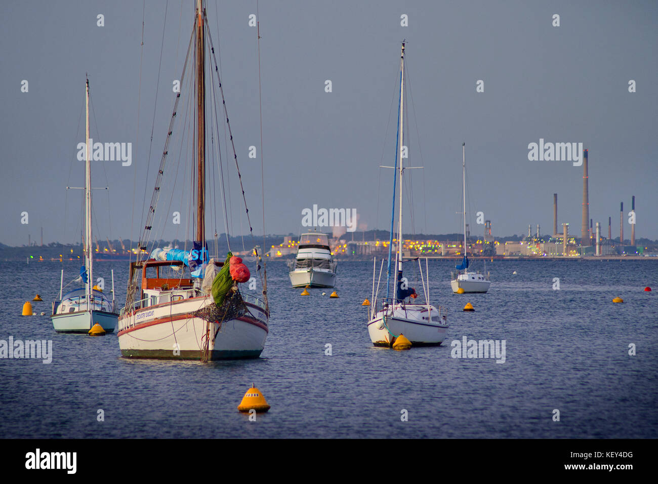 yachts moored at mangles bay marina rockingham western australia in ...