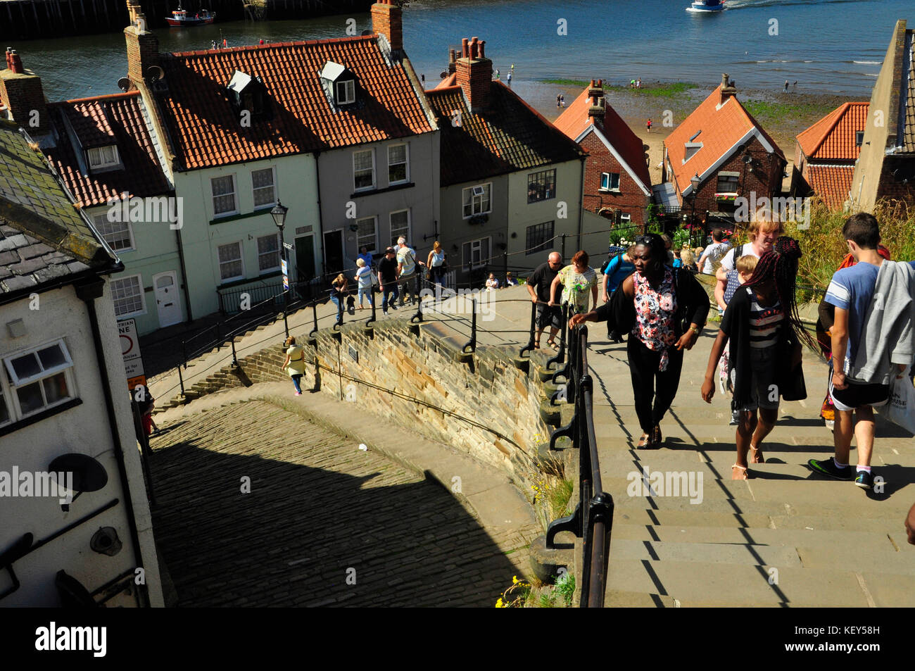 Whitby abbey steps hi-res stock photography and images - Alamy