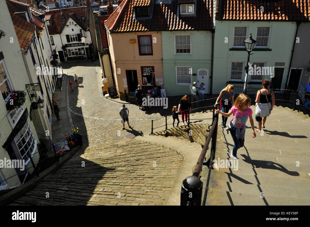 Whitby abbey steps hi-res stock photography and images - Alamy
