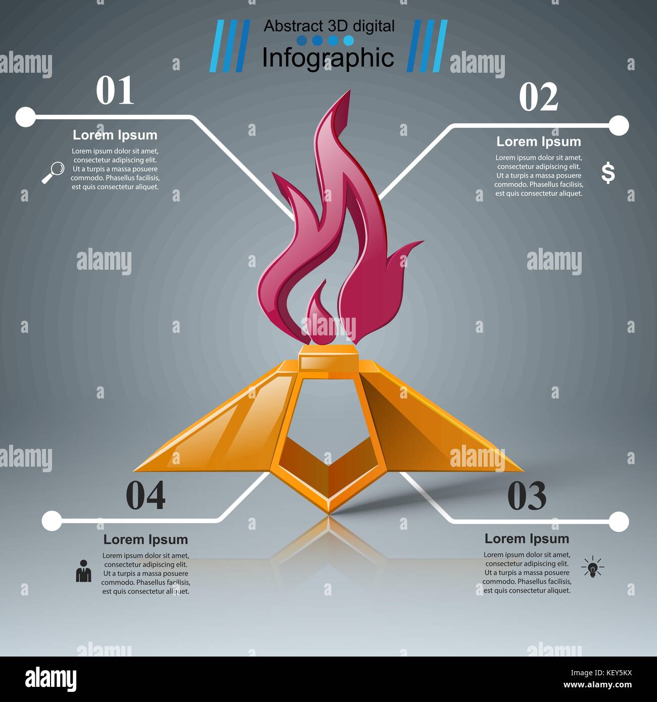The eternal flame Stock Vector Images - Alamy