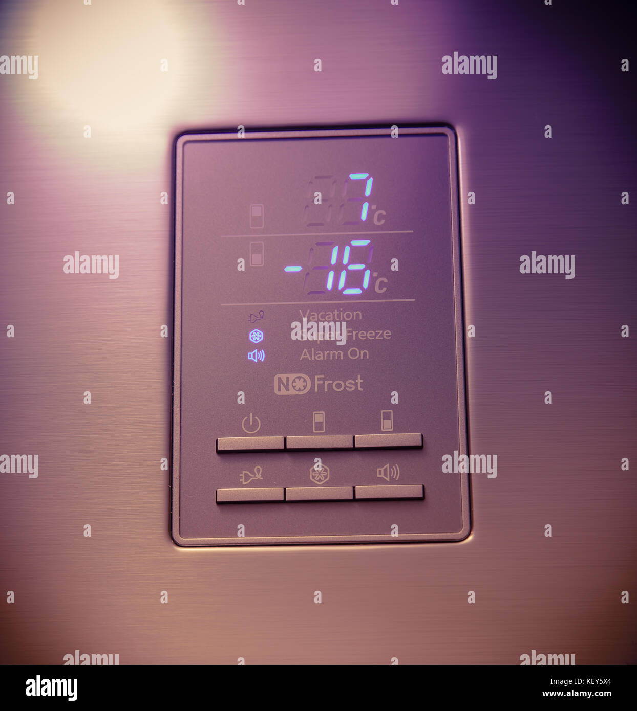 Refrigerator Control Panel Stock Photo - Alamy