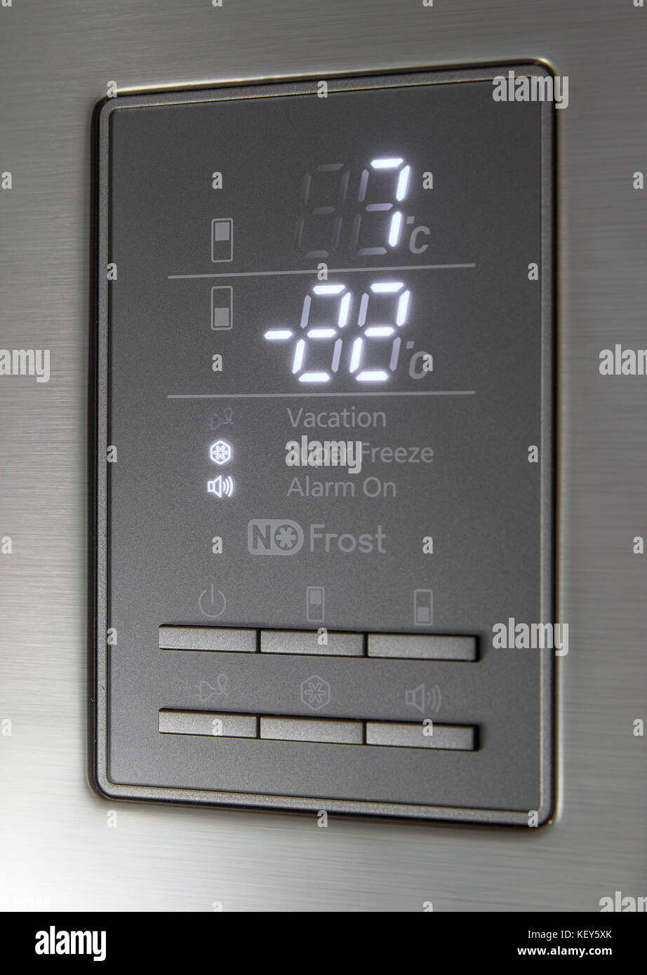 Refrigerator Control Panel Stock Photo - Alamy