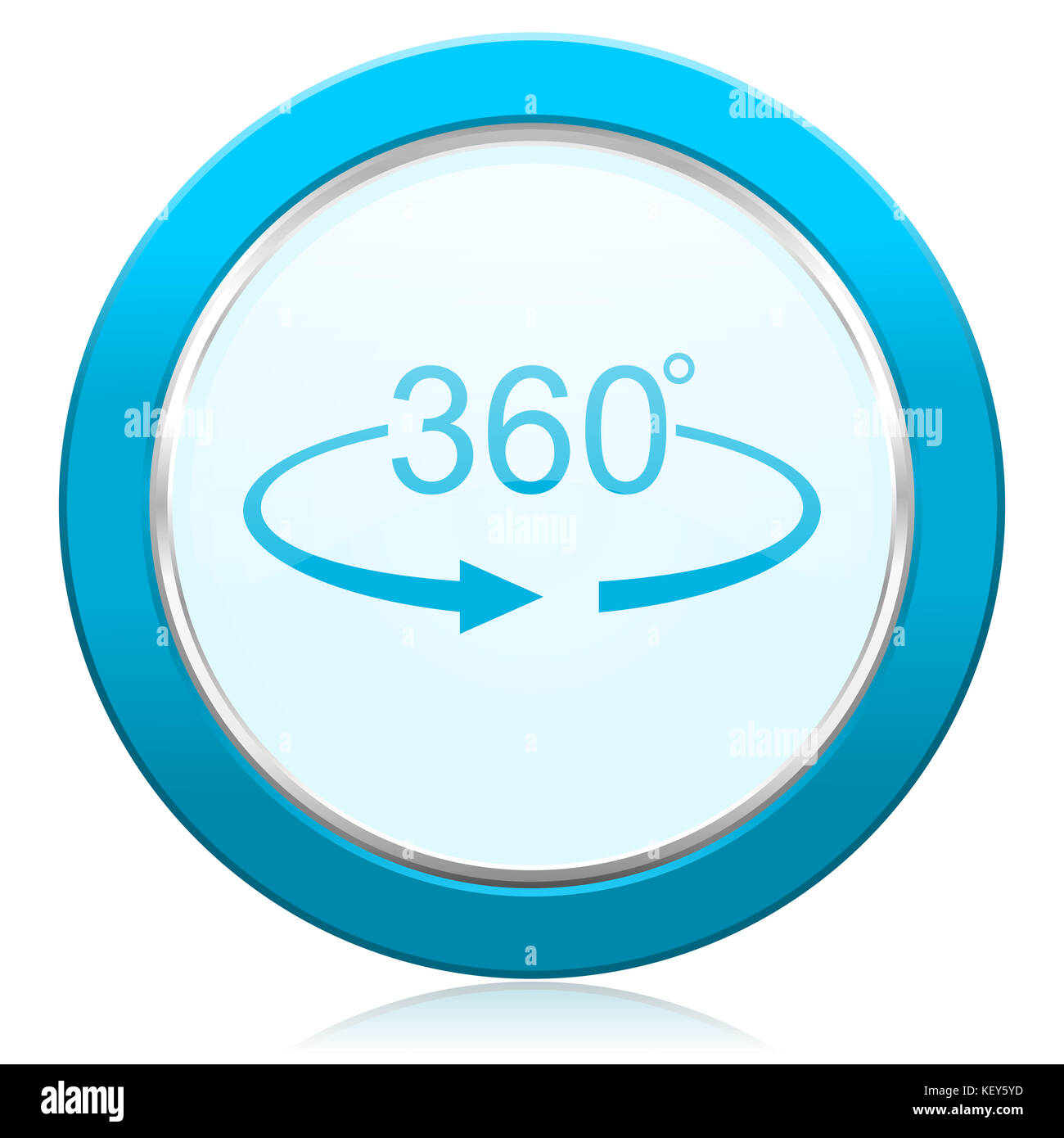 360 degrees panorama icon hi-res stock photography and images - Alamy