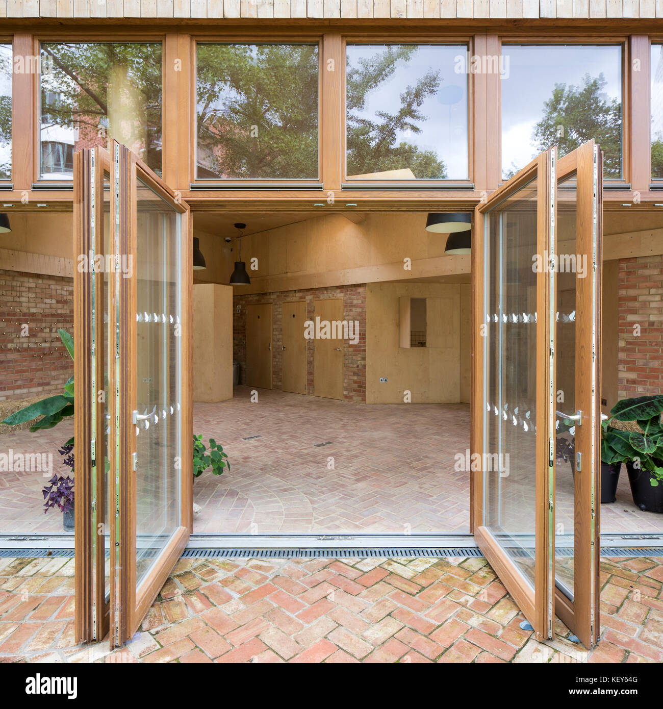 View of rear doors looking into interior. Phoenix Community Gardens ...